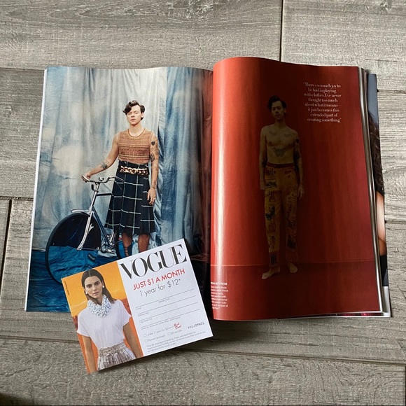 Vogue | Other | Harry Styles Vogue December 220 Cover Magazine | Poshmark
